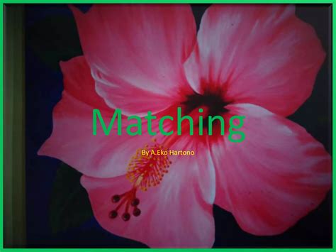 Matching Ppt