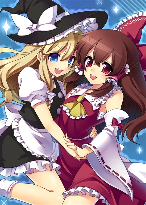 Hakurei Reimu And Kirisame Marisa Touhou Drawn By Masaru Jp Danbooru