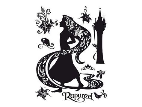 Rapunzel Silhouette Aggrovigliata