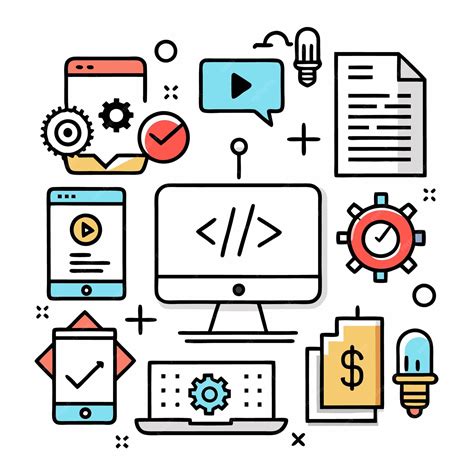 Illustration Of Coding Development Programming And Web Design Premium Ai Generated Vector