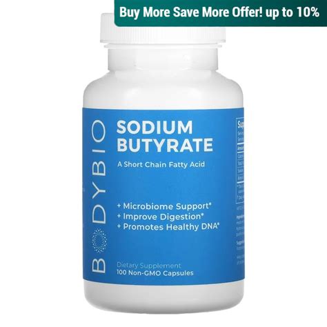 Bodybio Sodium Butyrate 100 Non Gmo Capsules Shopee Philippines