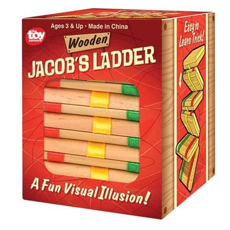 Wooden Jacobs Ladder 11 75 Colour Boxed Jetzam