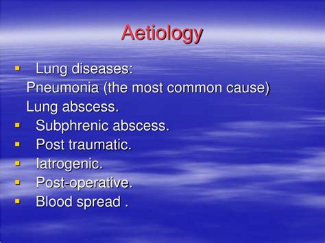 Ppt Empyema Thoracis Powerpoint Presentation Free Download Id 809117