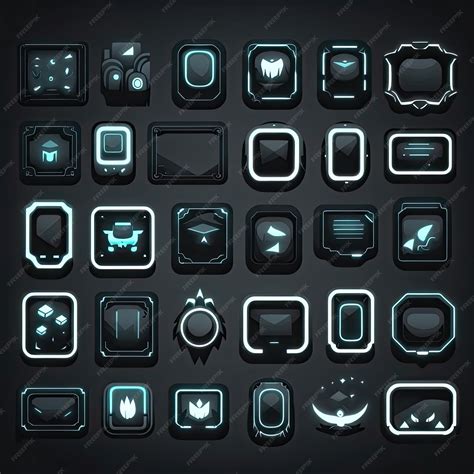 premium photo border rectangle frame game ai generated app menu