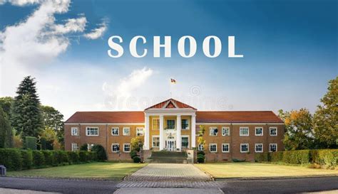 School Classroom Building Architecture Sunset In The City Stock Illustration Illustration