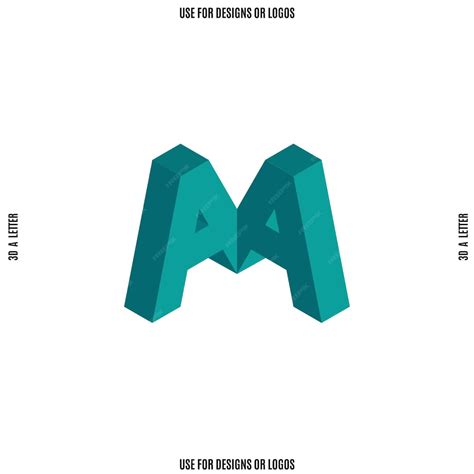 Premium Vector 3d A Leeter 3d Print