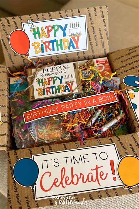 Birthday Party In A Box Sunshine And Rainy Days
