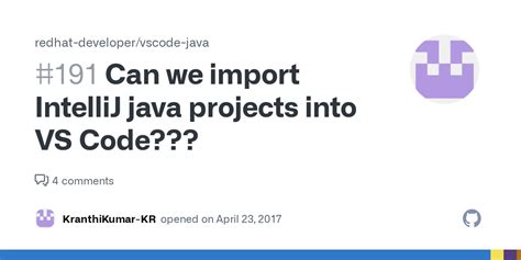 Can We Import IntelliJ Java Projects Into VS Code Issue Redhat Developer Vscode Java