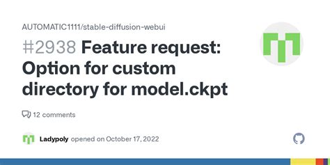 Feature Request Option For Custom Directory For Modelckpt · Issue