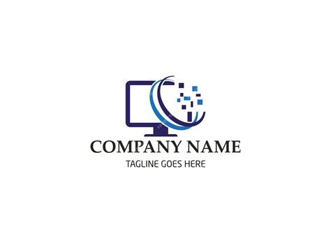 Premium Vector A Dynamic Logo Showcasing The Evolution Of Computing