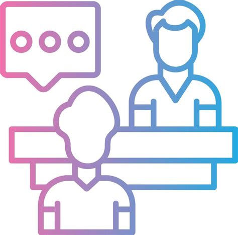 Interview Gradient Themed Symbol 63118651 Vector Art At Vecteezy