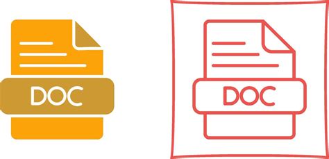 Doc Vector Icon 42486734 Vector Art At Vecteezy