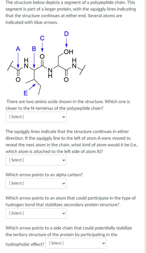 Solved The Structure Below Depicts A Segment Of A