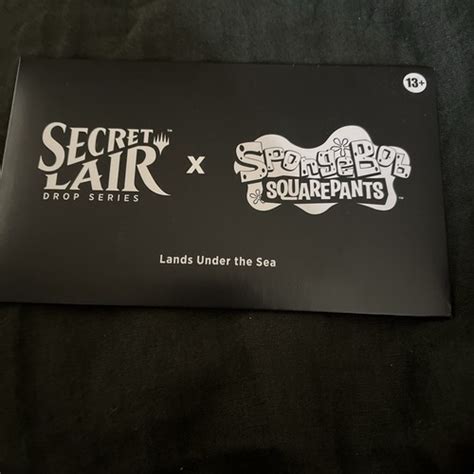 Sealed Non Foil Regular Spongebob Secret Lair Lands Under The Sea Ebay
