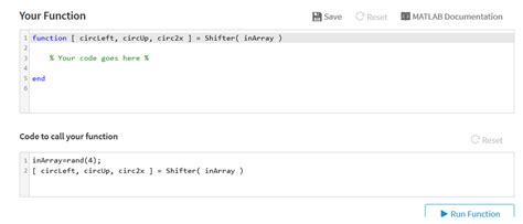 solved matlab question do not use circshift loops or