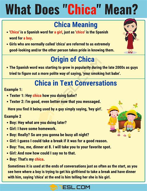 Chica Meaning What Does Chica Mean And Stand For • 7esl
