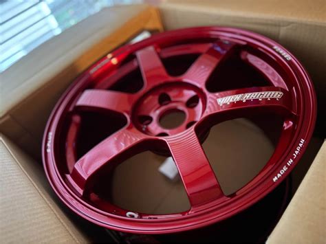 Te37 Hyper Red Car Wheels Tires And Parts Kent Washington Facebook Marketplace