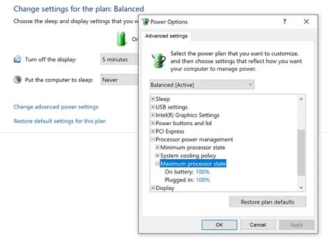 CPU Is Not Running At Full Speed Or Capacity In Windows