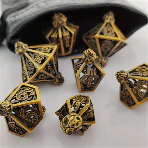 Metal Dice Polyhedral Dice Set Rpg Roleplaying Dice Temu United Kingdom