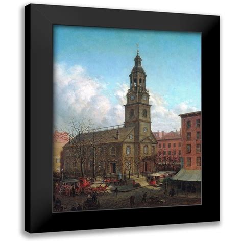 Henry Edward Lamson 12x14 Black Modern Framed Museum Art Print Titled