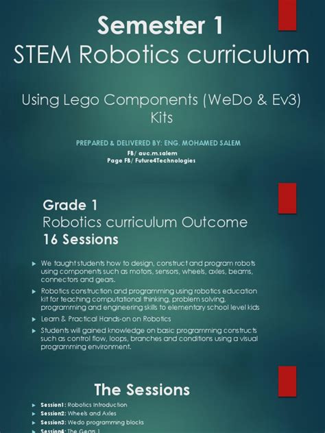 semester 1 robotics curriculum 17 8 2018 pdf robotics gear