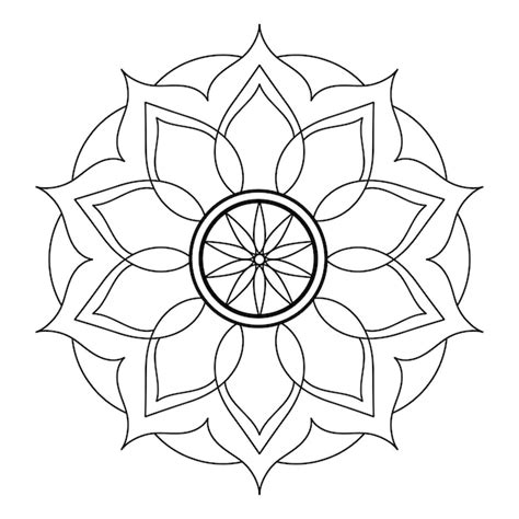 Vetor Floral Mandla Arte Bg Vetor Premium