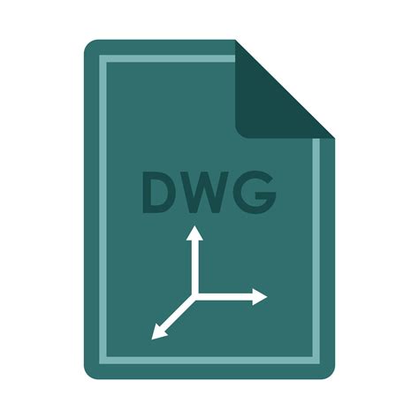 File Dwg Icon Flat Style 14590557 Vector Art At Vecteezy