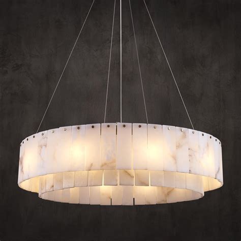 Alabaster Ceiling Light Ankeny Alabaster Led Flush Mount
