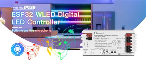 Gledopto Esp32 Wled Led Strip Controller Mic Uart Download
