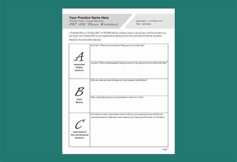 Dbt Abc Please Worksheet Pdf Therapybypro