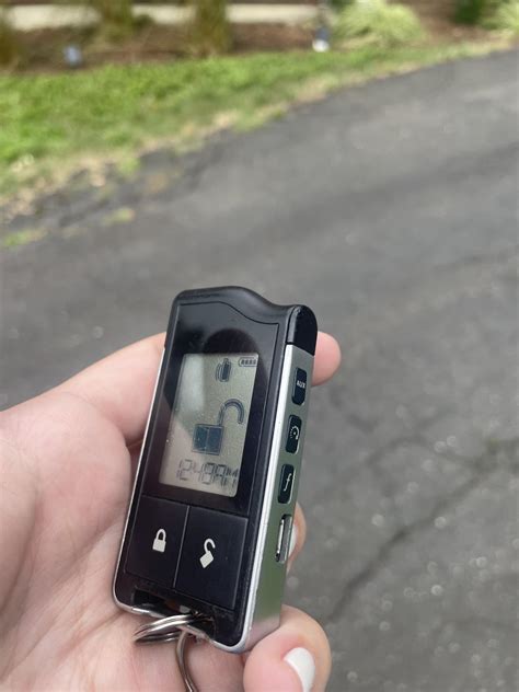 Used Car Came With Remote Start Python Key And Button On Top Windshield