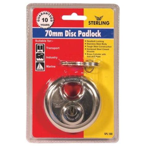 Discus Padlock 70mm Clapham Agricultural Engineering