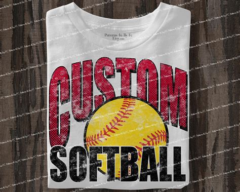 Personalized Mascot Softball Png Custom Team Design Digital Download