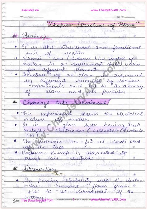 Class 9 Notes On ChemistryABC Com