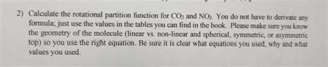 Solved Calculate The Rotational Partition Function For Chegg