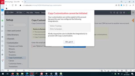 troubleshooting campaigns integration for zoho crm