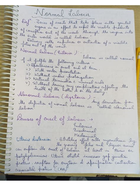 Normal Labour Pdf