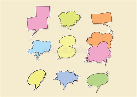 Illustration Collection Of Set Vector Text Buble Stock Vector Illustration Of Communication