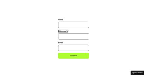 Testes Com Jest Reactjs Codesandbox