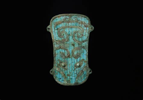 A Turquoise Inlaid Bronze Plaque Early Shang Dynasty Erlitou