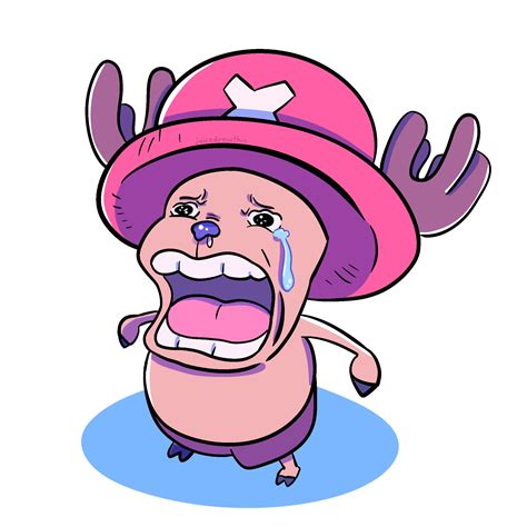 Crying Chopper Sticker One Piece Etsy