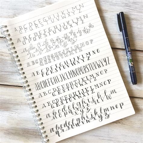10 Simple Hand Lettering Styles Plus A Free Cheat Sheet Hand