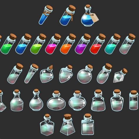 2d Potion Icon Pack 2d Icons Unity Asset Store Icon Pack Potions Icon
