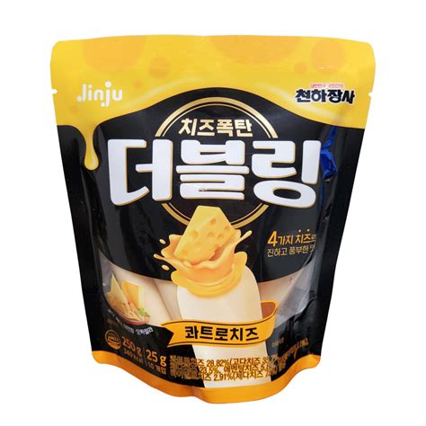 노브랜드 천하장사 치즈폭탄 더블링 콰트로치즈 소세지 25g X 10개입 아이 어른 영양 간식 위시버킷
