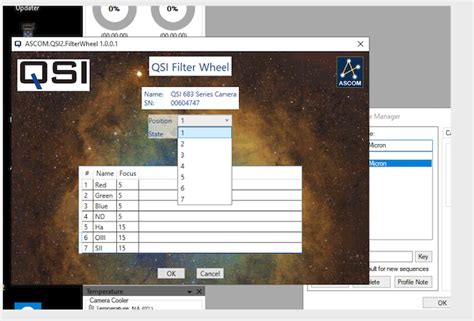 Qsi Camera Owners Help Me Solve A Problem With My Filter Wheel Positions Beginning Deep Sky