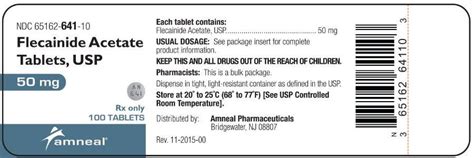 Flecainide Acetate 50mg Rx Products