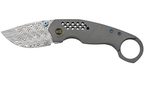 We Knife Envisage We22013 Ds1 Gray Titanium Hakkapella Damasteel