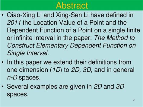 Generalizations In Extenics Of The Location Value And Dependent Function From A Single Finite