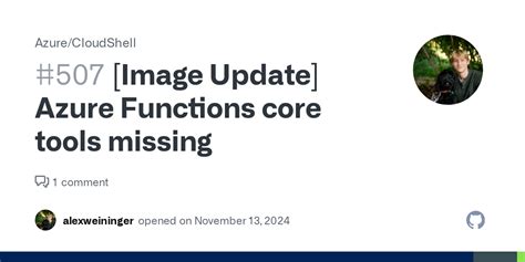 [image update] azure functions core tools missing · issue 507 · azure