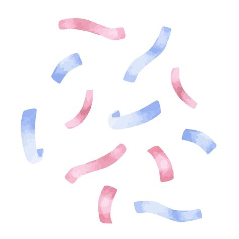 Conjunto De Confeti Ilustración Vectorial Arte Clip Dibujado A Mano En